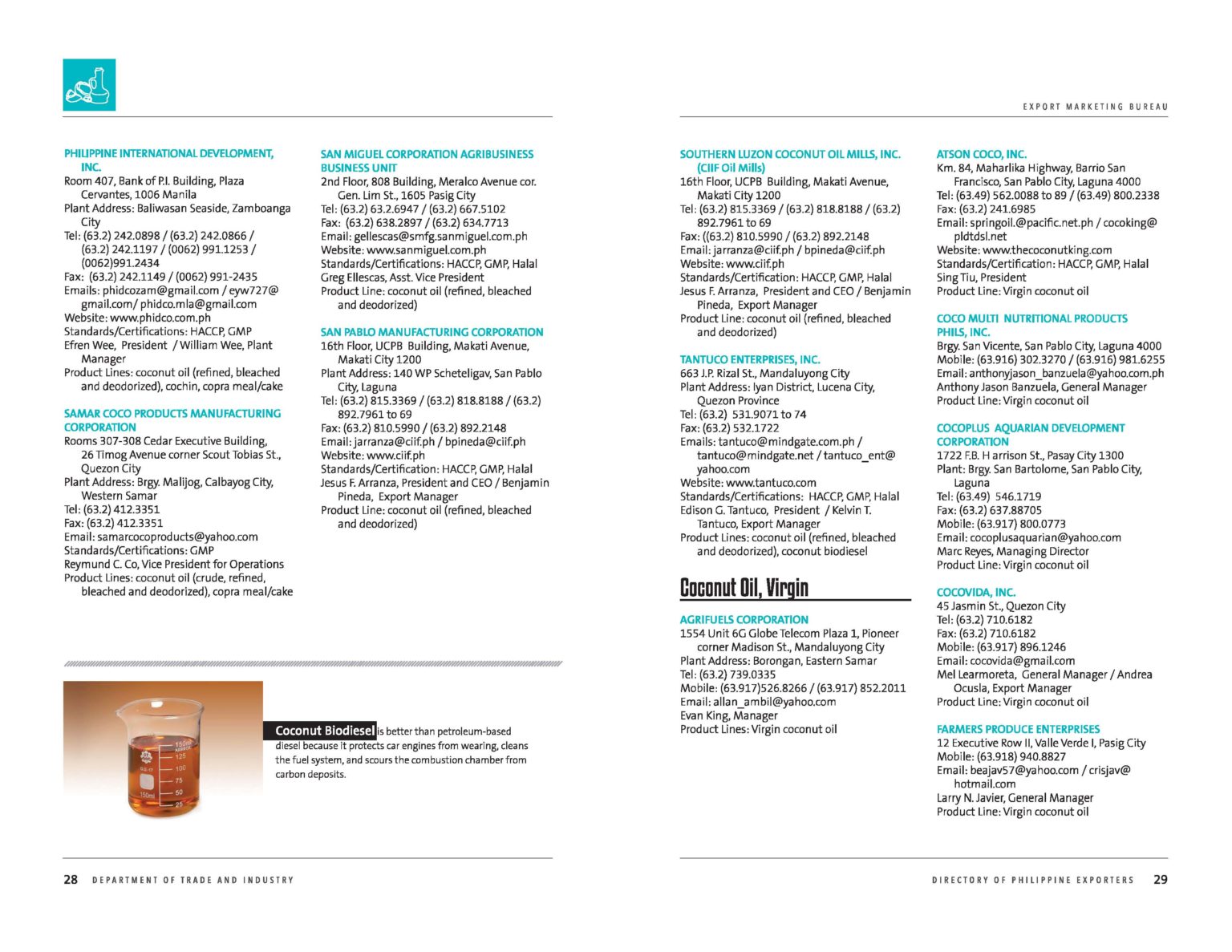 DTI-EMB Directory of Philippine Exporters of Coconut Products ...