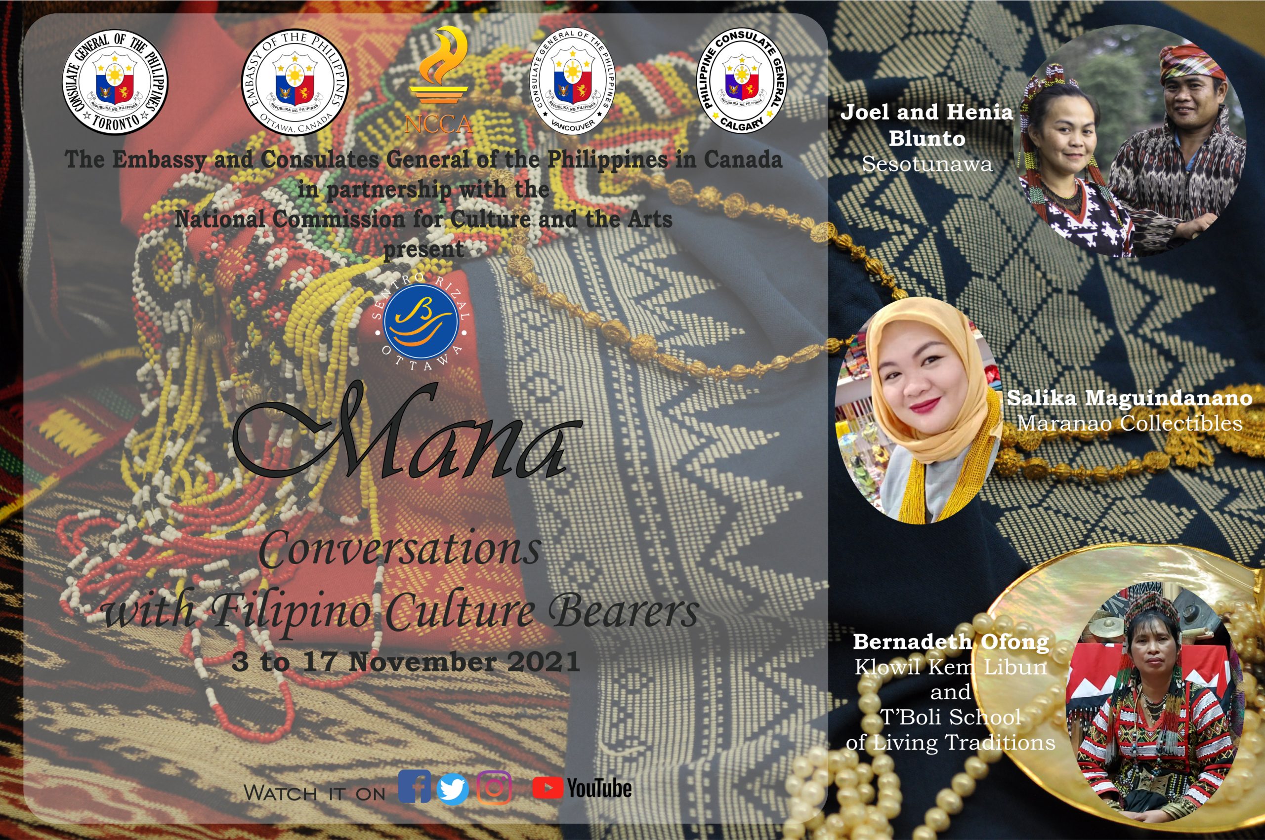 “MANA: CONVERSATIONS WITH FILIPINO CULTURE BEARERS” - A CONVERSATION ...