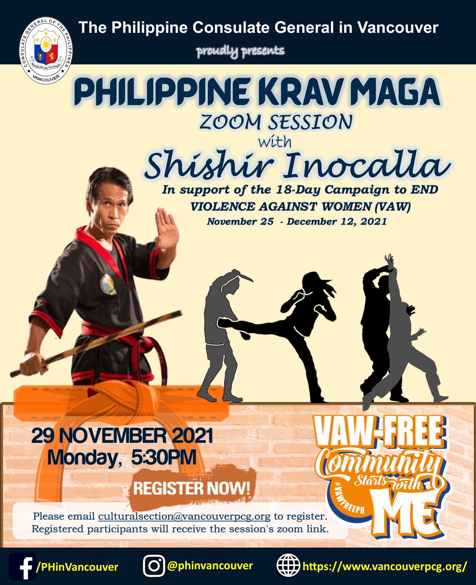 Self-Defense (Krav Maga) Zoom Session with Master Shishir Inocalla, 29 ...