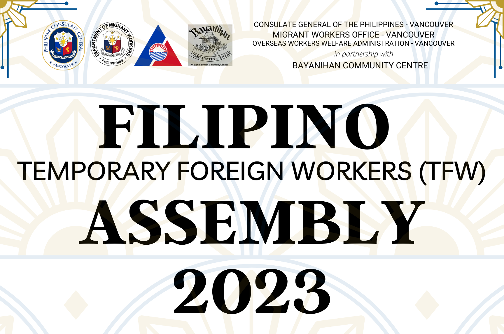 Filipino Temporary Foreign Workers (TFW) Assembly 2023 - Vancouver ...