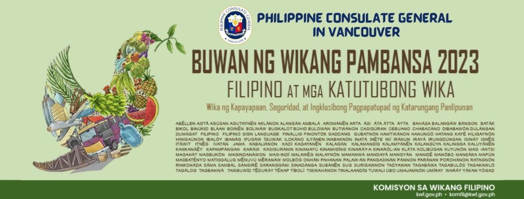 Buwan ng Wikang Pambansa 2023 - "Filipino at mga Katutubong Wika: Wika ng Kapayapaan, Seguridad ...