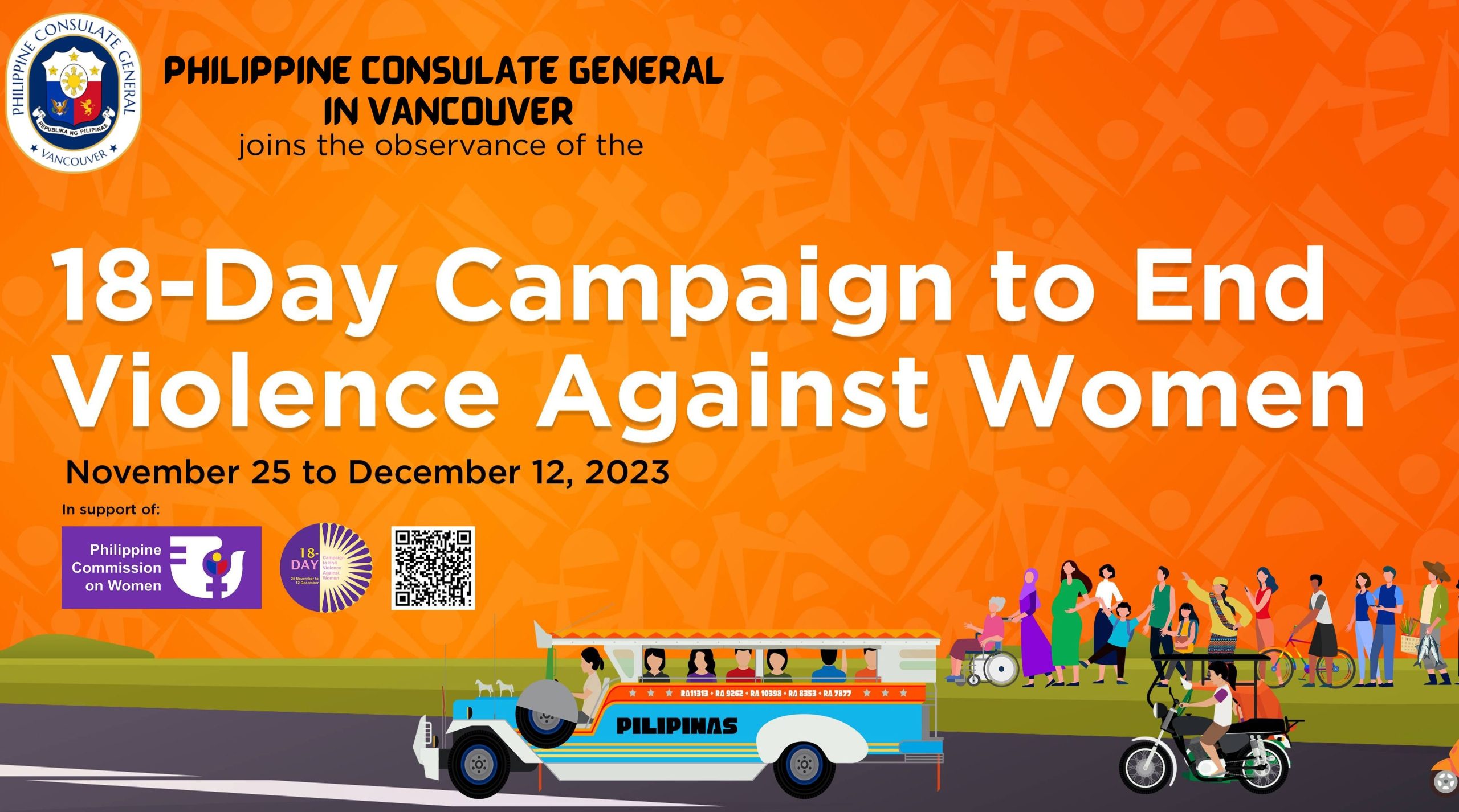 18-DAY CAMPAIGN TO END VIOLENCE AGAINST WOMEN (VAW), 25 NOVEMBER TO 12 DECEMBER 2023 - Vancouver ...